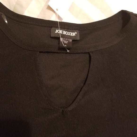 Joe Boxer | Tops | Black Fab Top W Keyhole Design Nwt | Poshmark